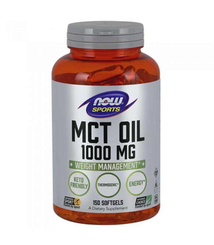 NOW MCT Oil 1000mg, 150Softgels - БИОВИТАЛ