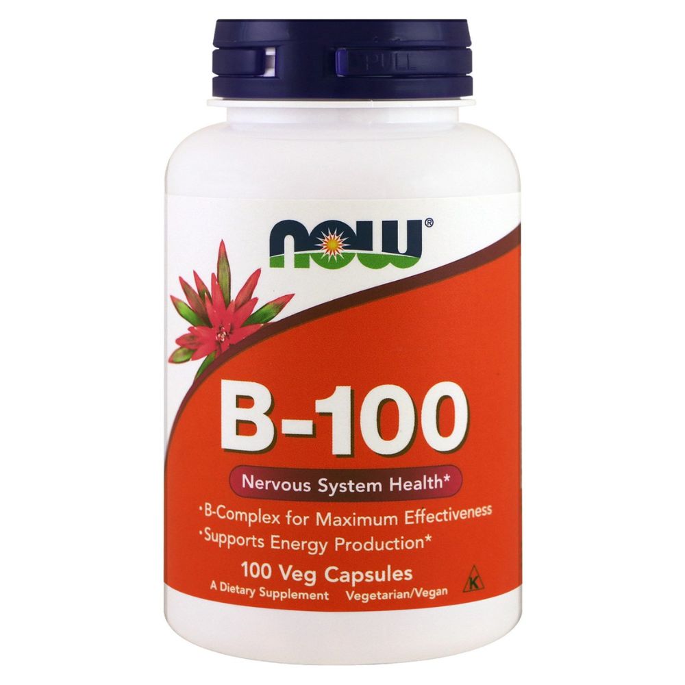 NOW Vitamin B-100, 100капс - комплекс витамини B - БИОВИТАЛ