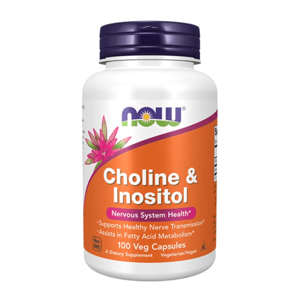NOW Choline & Inositol 100капс - БИОВИТАЛ