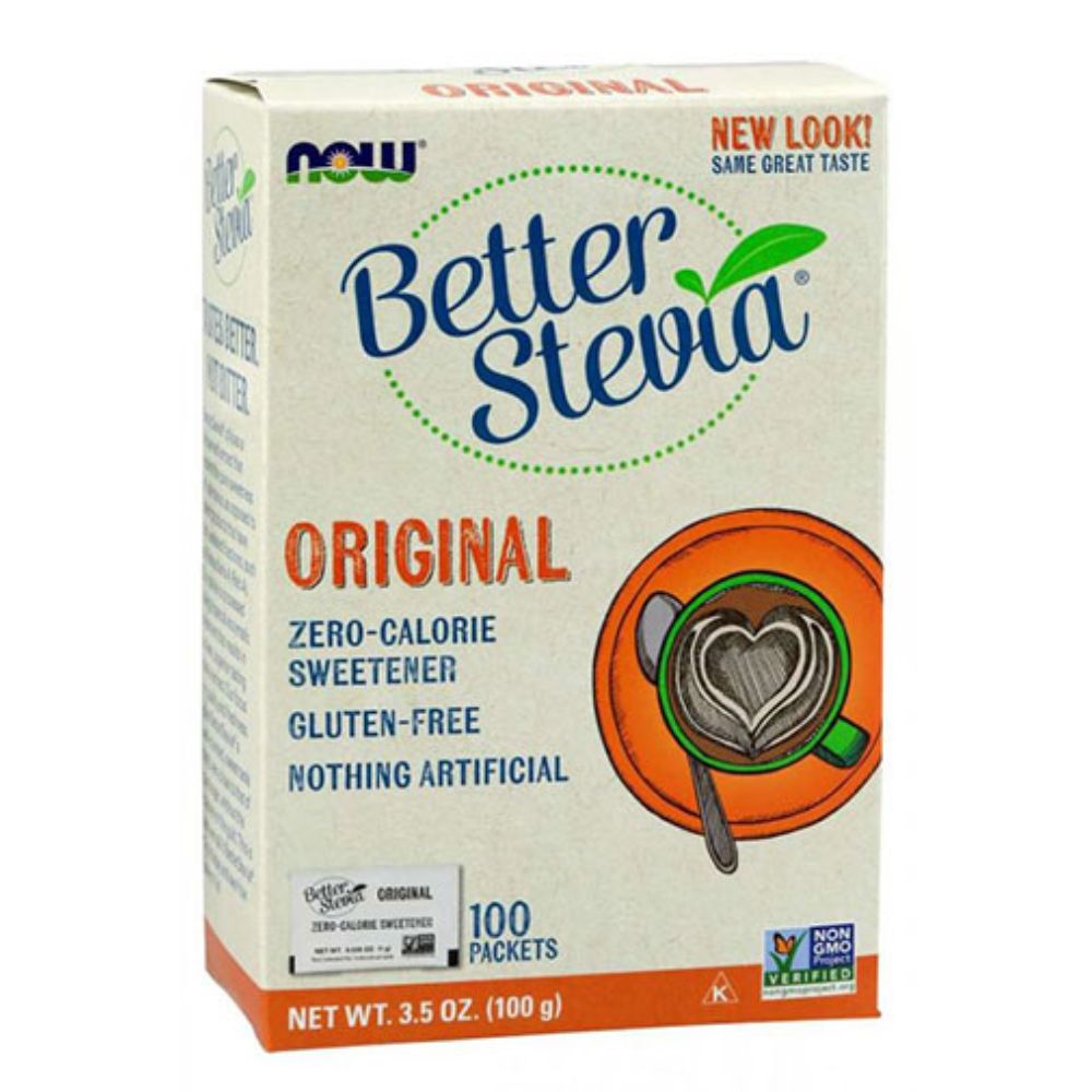 NOW Better Stevia Packets Original, 100 packets - БИОВИТАЛ