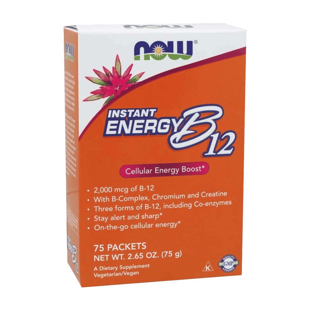 NOW Instant Energy B12 75сашета - Витамин B-12 - БИОВИТАЛ